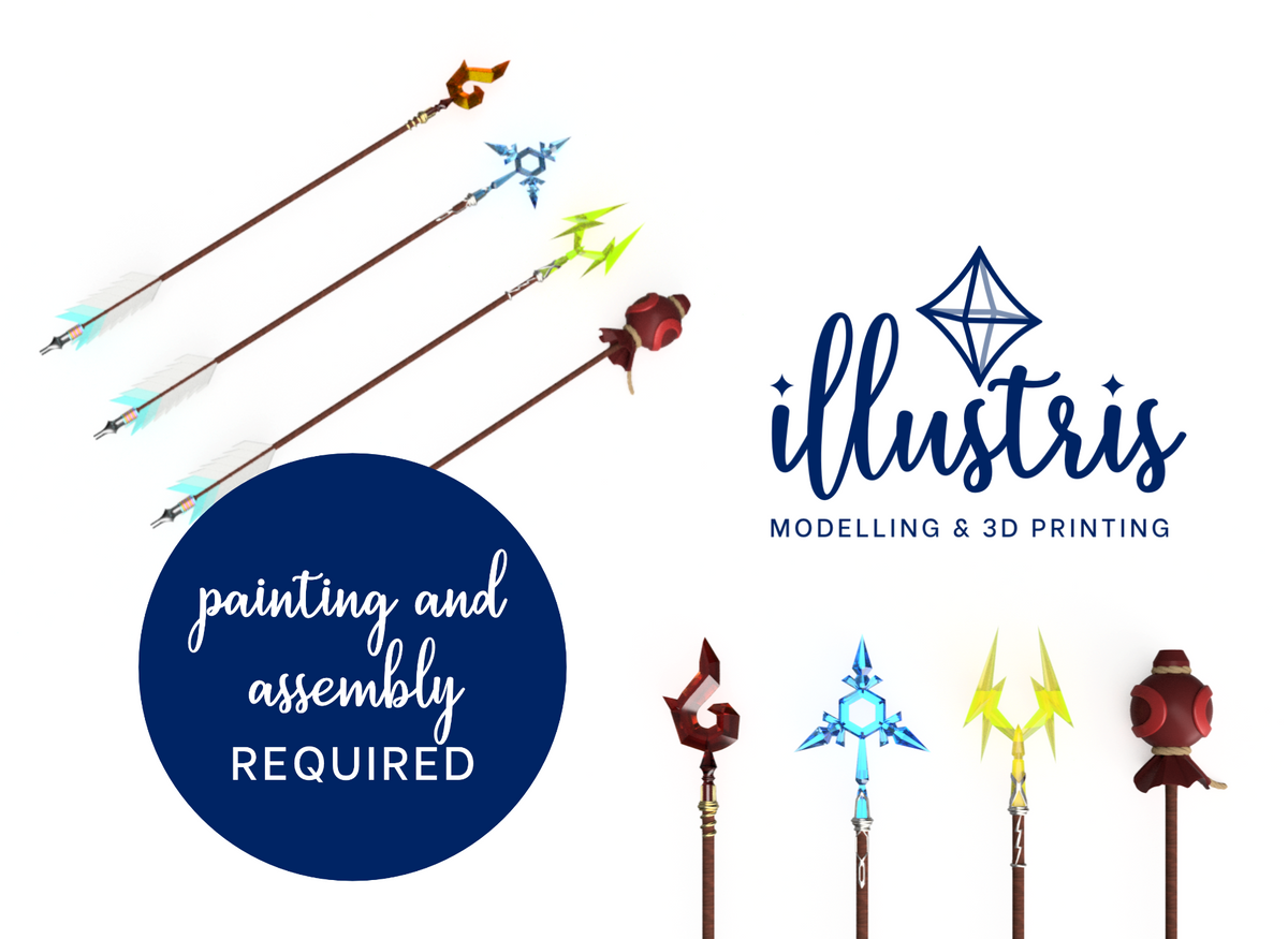 LINK Arrowheads 3D Printed Kit [The Legend of Zelda: – Illustris Models