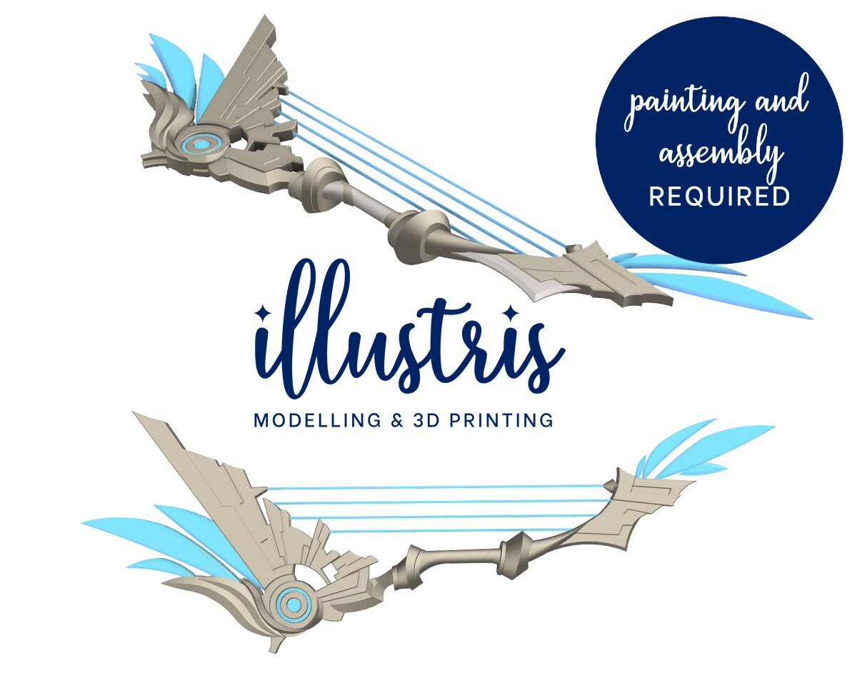 SKYWARD Harp 3D Printed Kit [Genshin Impact] - Illustris Models