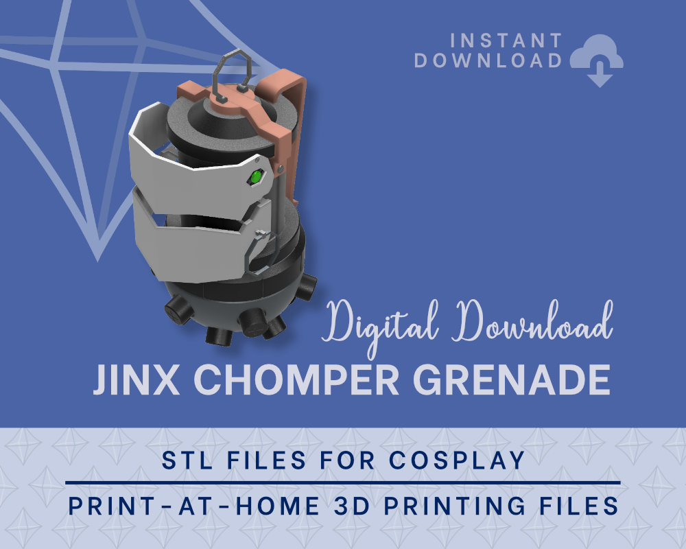 JINX Chomper Grenade STL Files [Arcane] – Illustris Models