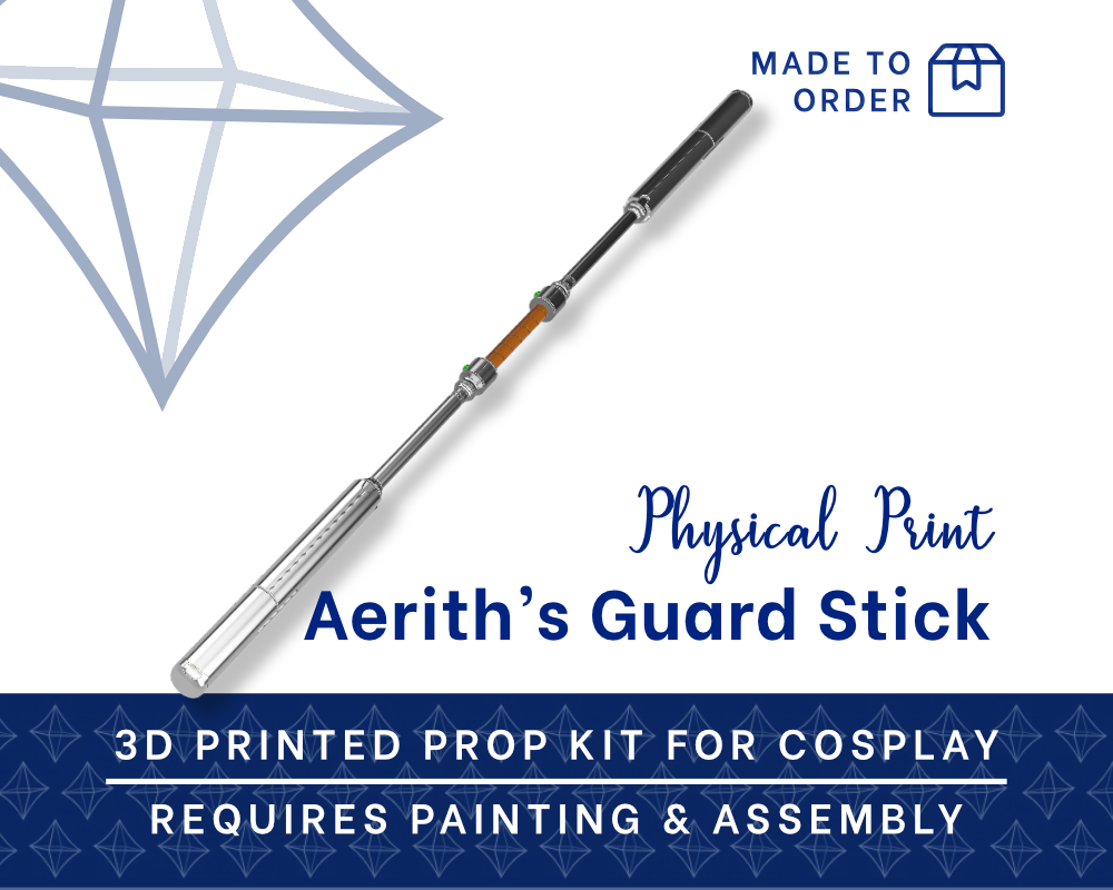 AERITH Guard Stick 3D PRINTED KIT (Final Fantasy VII Remake ...