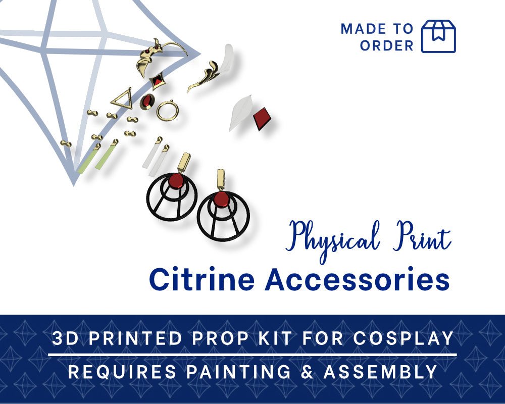 Citrine Accessories 3D Printed Kit - Fire Emblem: Engage Cosplay Acces ...