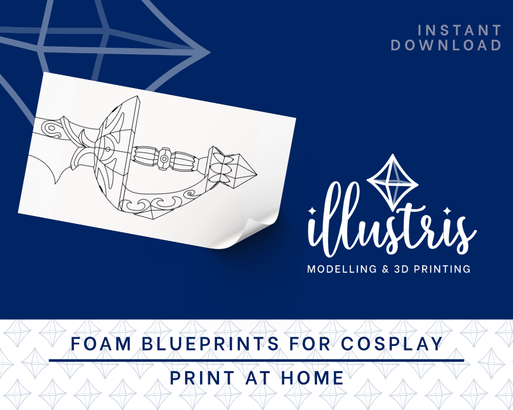 LINK Master Sword BLUEPRINT [The Legend of Zelda] - Illustris Models