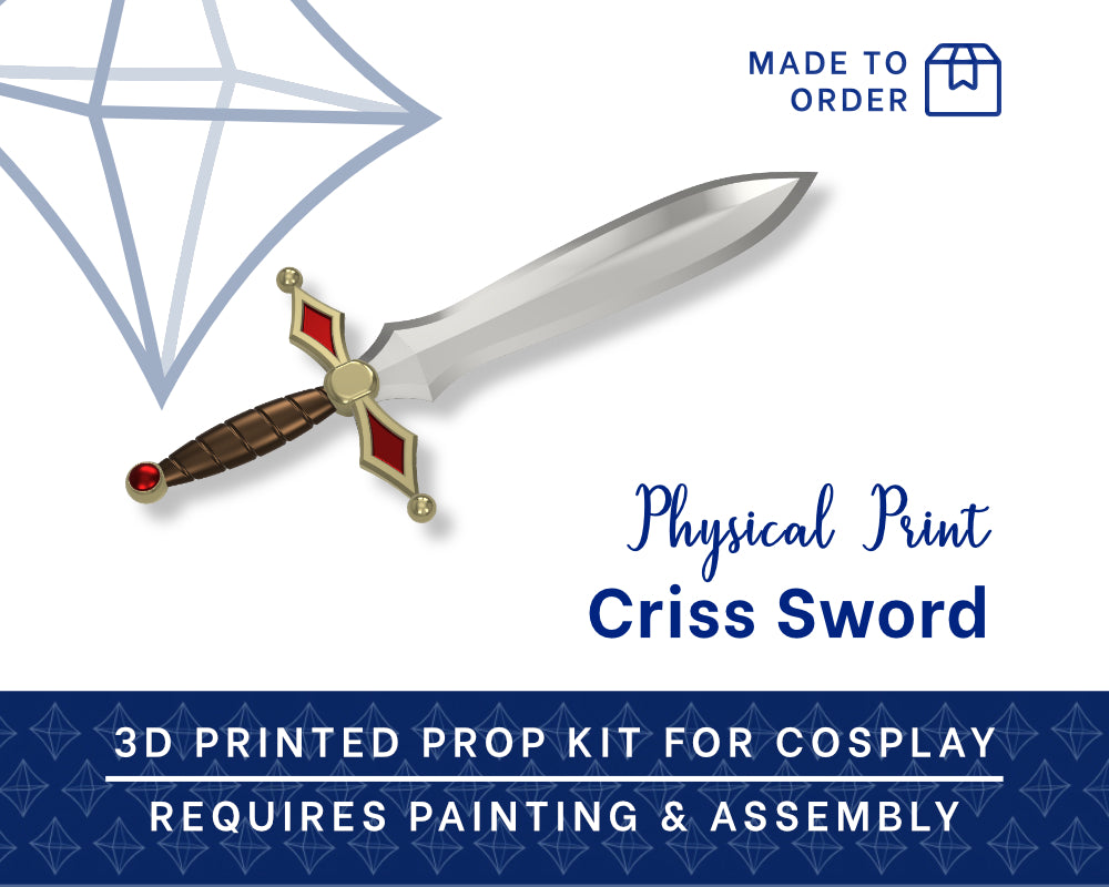 LINK Criss Sword 3D PRINTED KIT [The Legend of Zelda Animated Show] Co ...