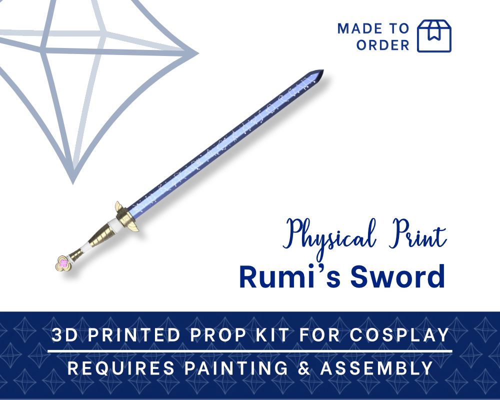 RUMI Sword 3D PRINTED KIT [Kpop Demon Hunters] | Cosplay Prop Kit ...