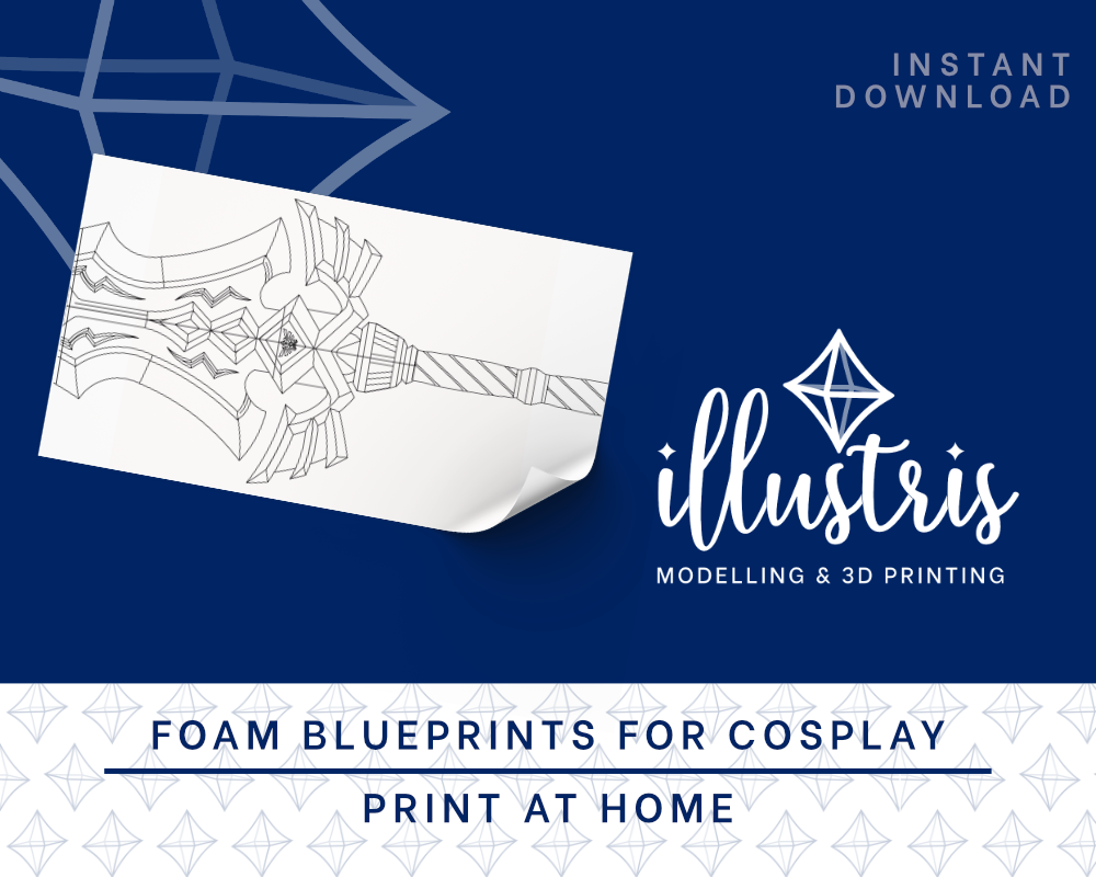 LINK Master Sword BLUEPRINT [The Legend of Zelda] - Illustris Models