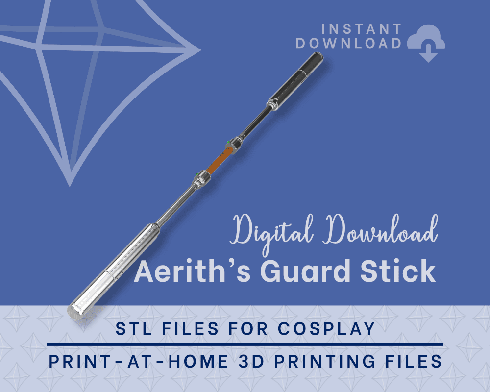 AERITH Guard Stick STL FILES (Final Fantasy VII Remake) – Illustris Models