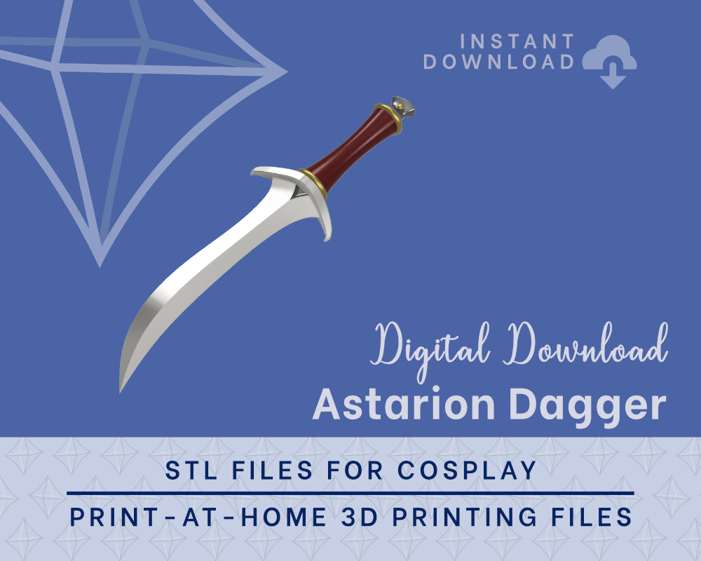 Astarion Dagger STL Files - Baldur's Gate 3 Cosplay Prop (Digital Down ...