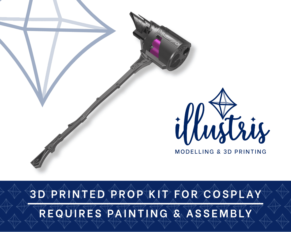 NORA Magnhild Hammer 3D PRINTED Kit [RWBY] – Illustris Models