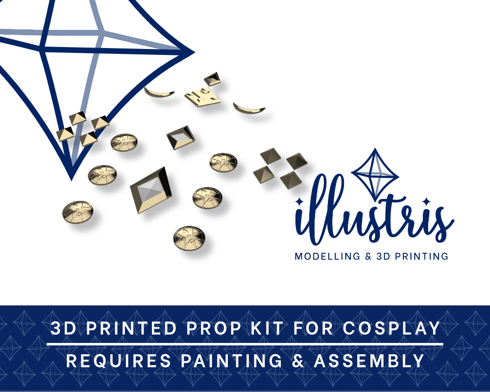 RAIDEN Shogun Accessories 3D Printed Kit [Genshin – Illustris Models