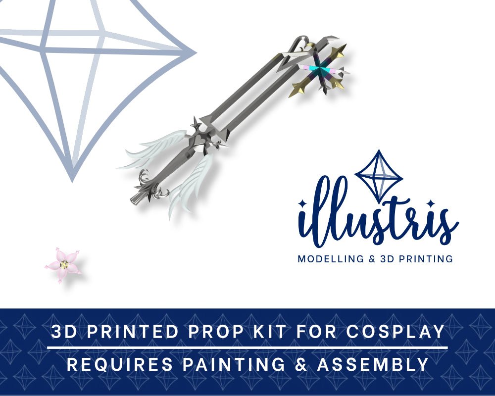 Oathkeeper Keyblade 3D PRINTED KIT [Kingdom Hearts] – Illustris Models