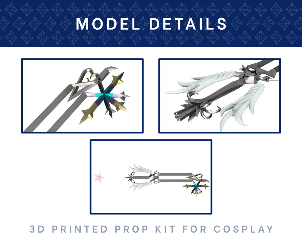 Oathkeeper Keyblade 3D PRINTED KIT [Kingdom Hearts] – Illustris Models