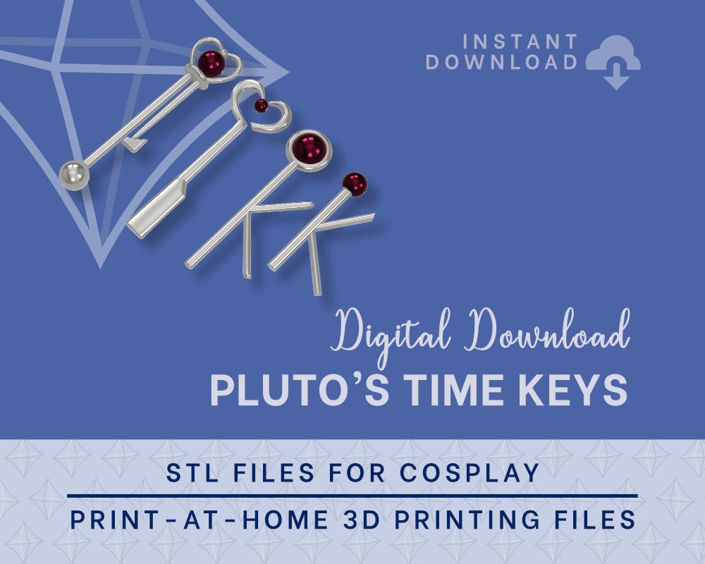 SAILOR PLUTO Time Keys STL FILES [Sailor Moon Crystal] – Illustris Models