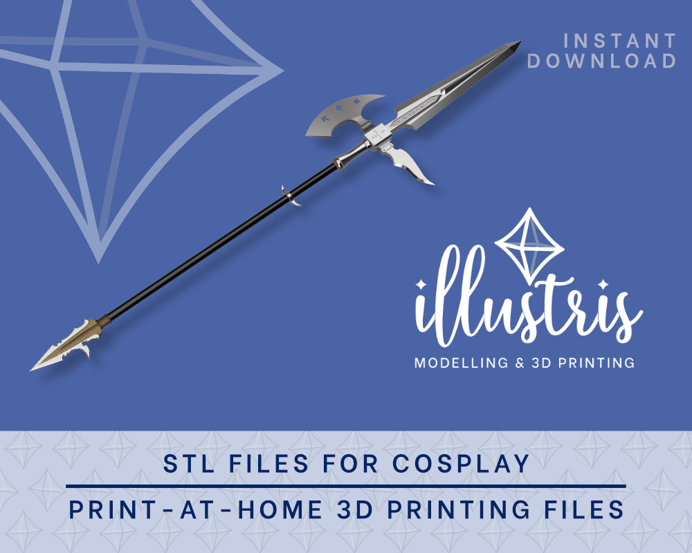 Red Elf Royal Guard Halberd STL FILES [Metaphor ReFantazio] – Illustris ...