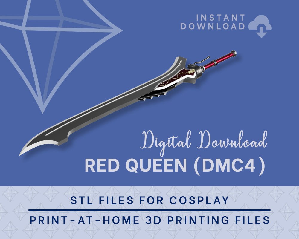 DANTE Red Queen STL FILES [DMC4] 3D Print Files | Instant Download | C ...