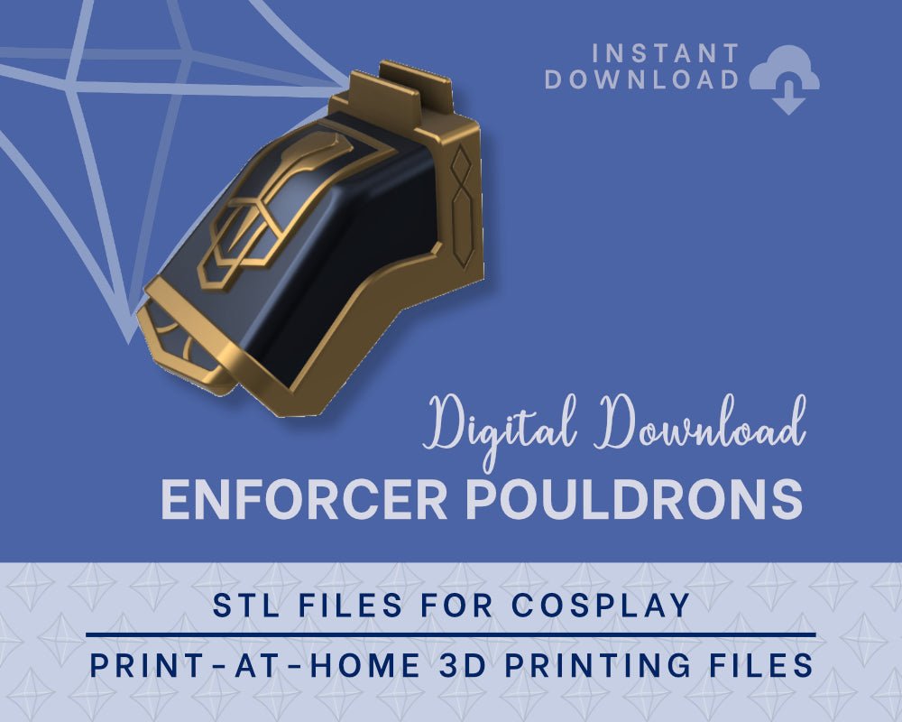 ENFORCER Pouldrons STL FILES [Arcane/League of Legends] | 3D Print Fil ...