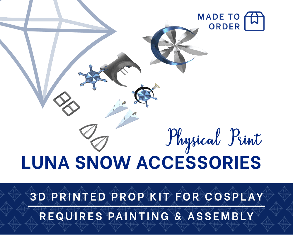 LUNA SNOW Accessories 3D PRINTED KIT [Marvel Rivals] – Illustris Models