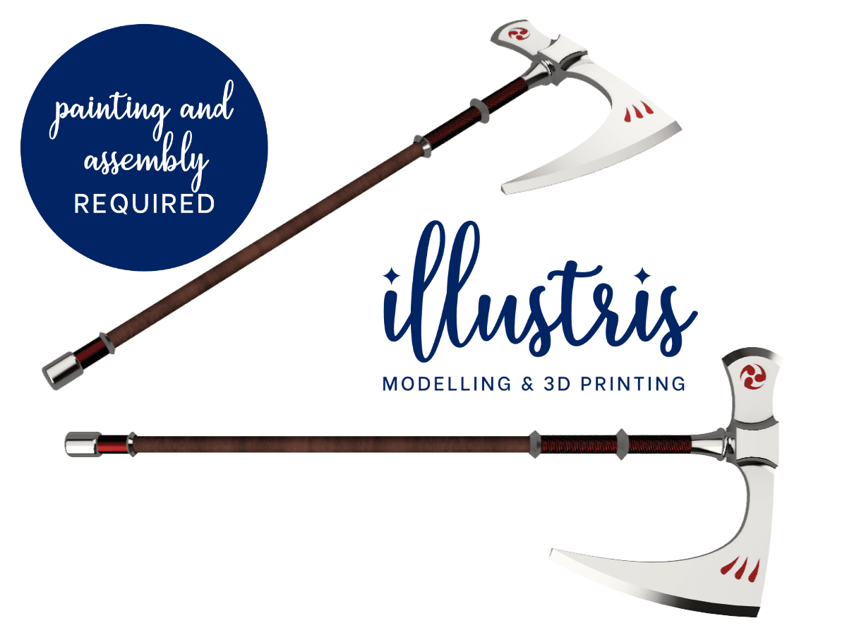 EDELGARD Killer Axe 3D PRINTED KIT [Fire Emblem: Three – Illustris Models