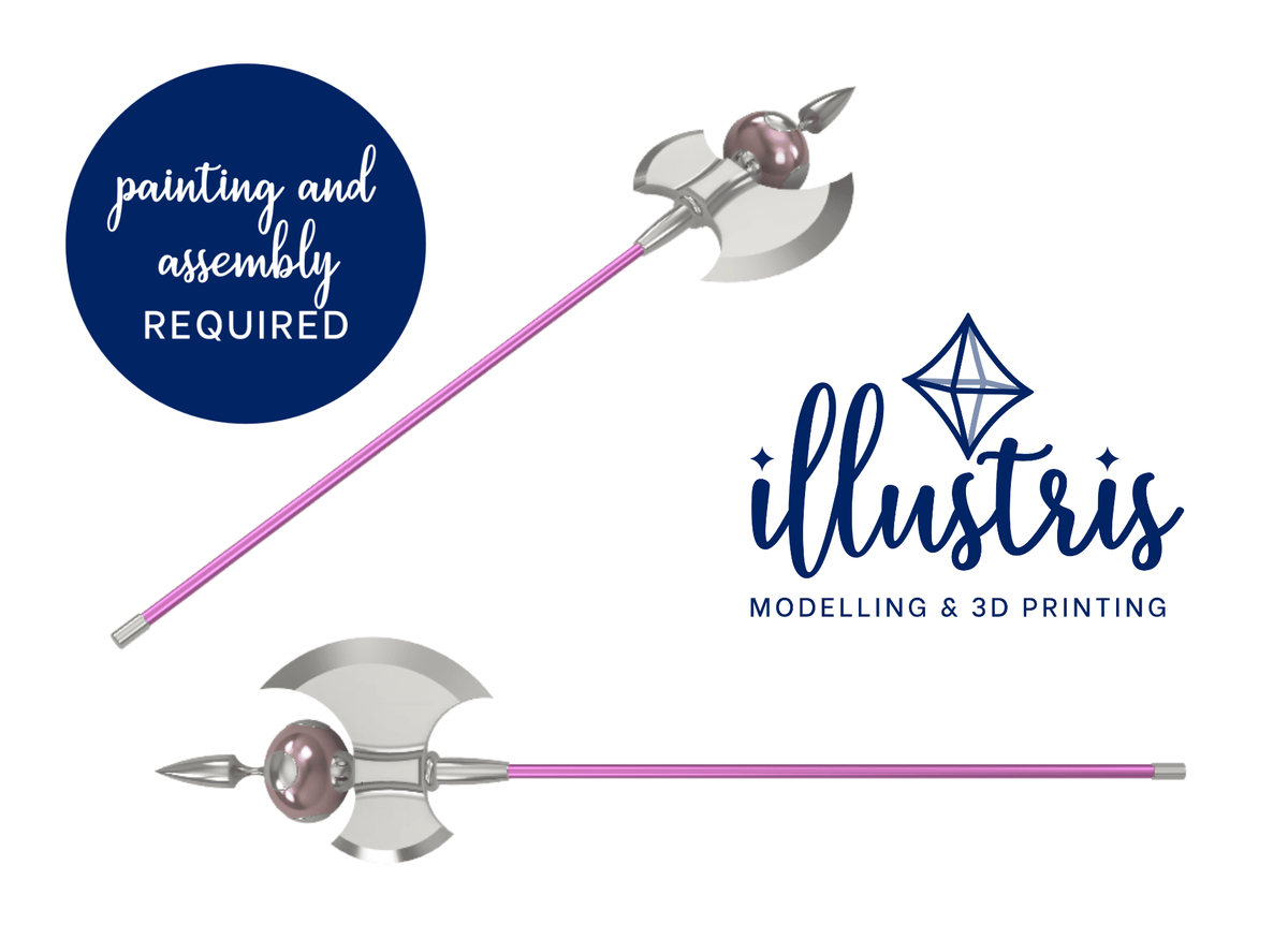 PEACH Toad Halberd 3D PRINTED KIT [Mario Movie] - Illustris Models
