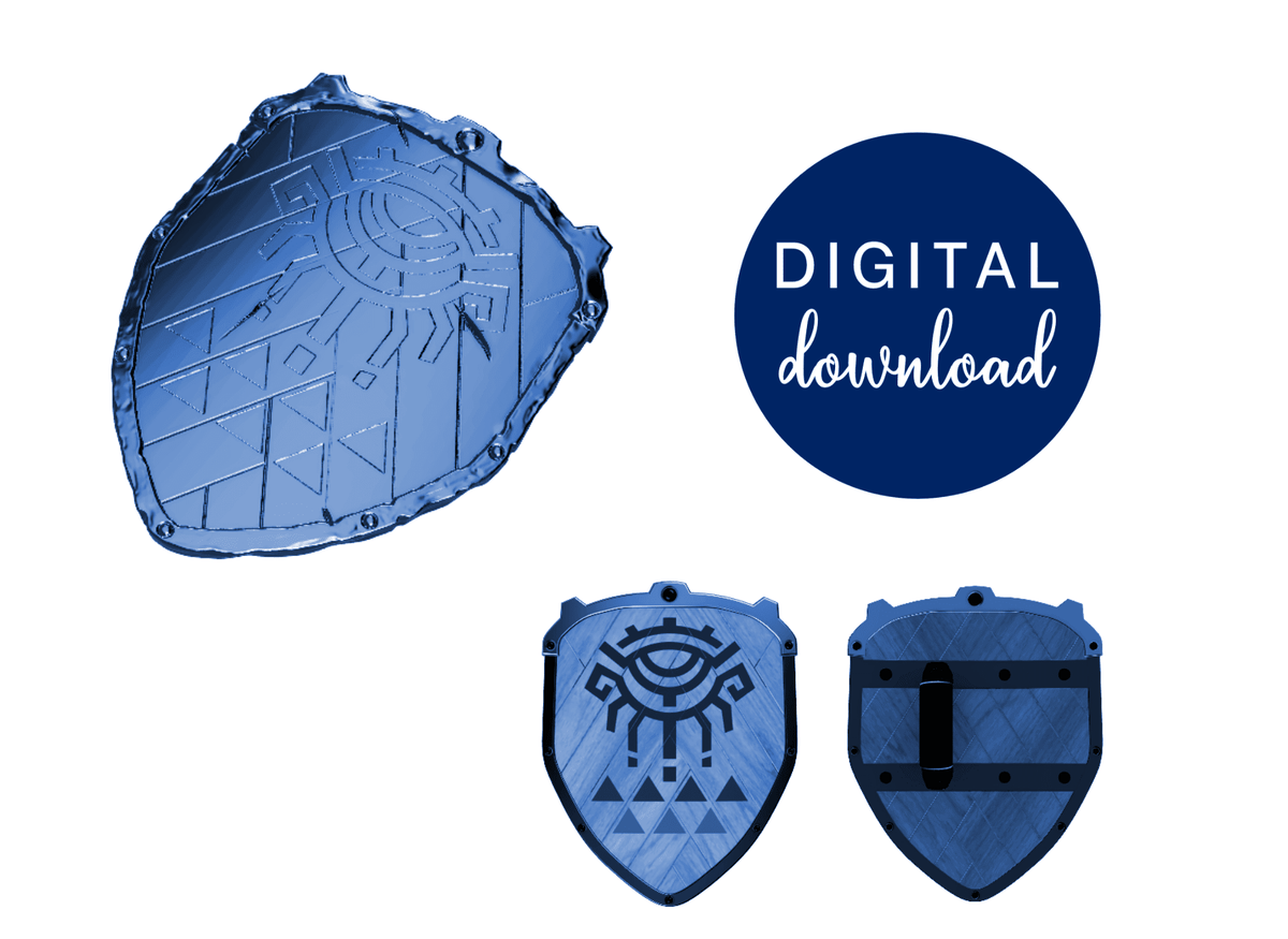 LINK Zonai(?) Shield STL Files [The Legend of Zelda: – Illustris Models