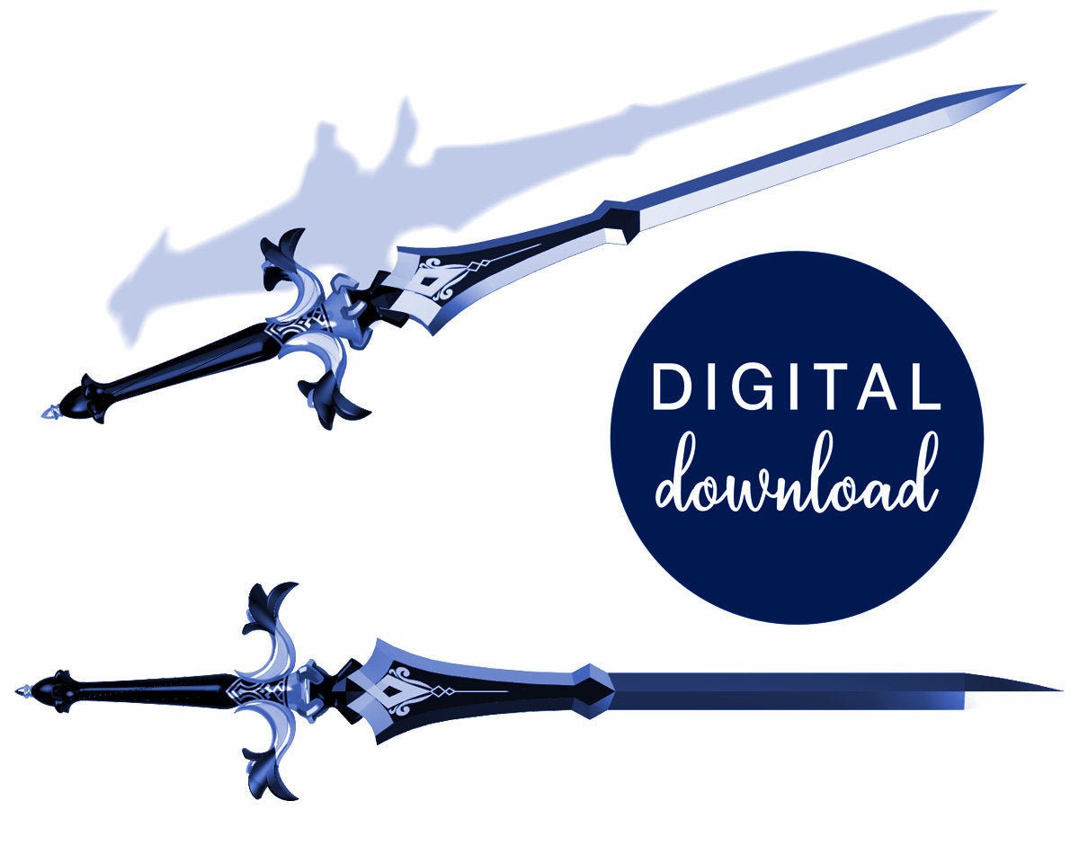 SACRIFICIAL Sword STL FILES [Genshin Impact] - Illustris Models