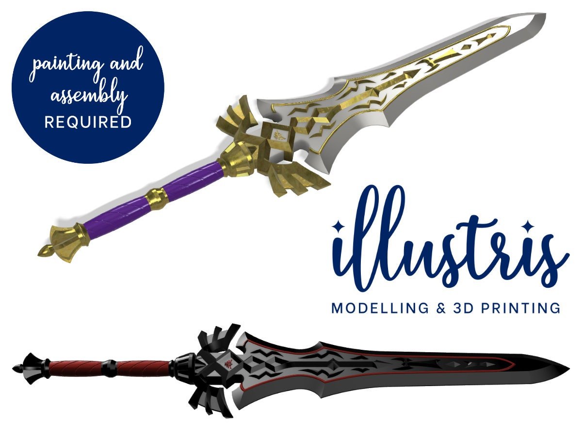 ROYAL Claymore 3D Printed Kit [Legend of Zelda: Breath – Illustris Models