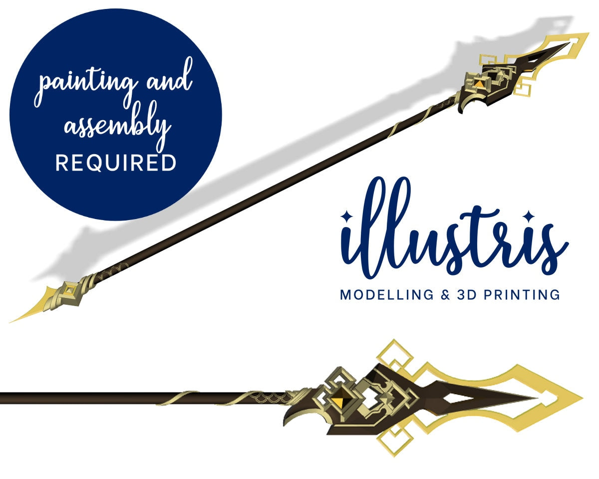 ZHONGLI Vortex Vanquisher 3D Printed Kit [Genshin – Illustris Models